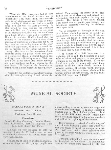 1180, C60 26, 13 Dec 1960, The Full Inspection & Musical Society